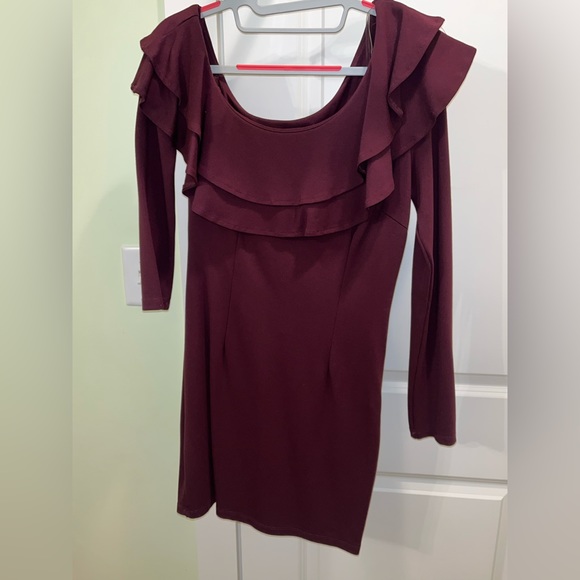 DO+BE | Dresses | Dobe One Shoulder Ruffle Cocktail Dress | Poshmark